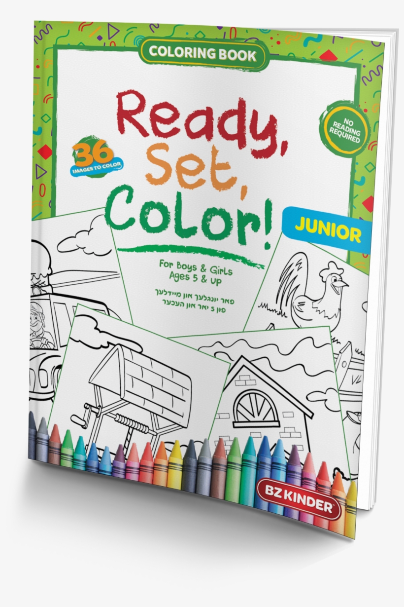 Download Transparent Ready Set Color Junior Coloring Book ...