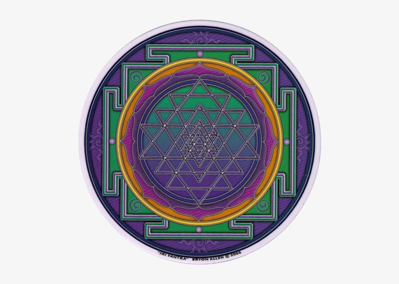 Download Transparent Window Sticker / Decal - Sri Yantra Mandala - PNGkit