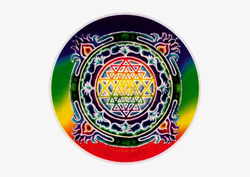 Sri Yantra Mandala - Sri Yantra Mandala Window Sticker Decal 4 5 ...