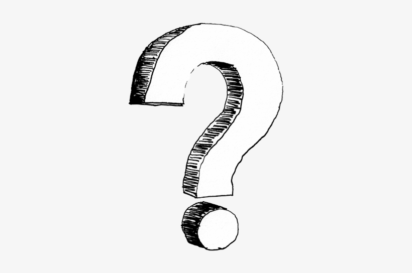 Point D'interrogation Blanc Sur Fond Transparent