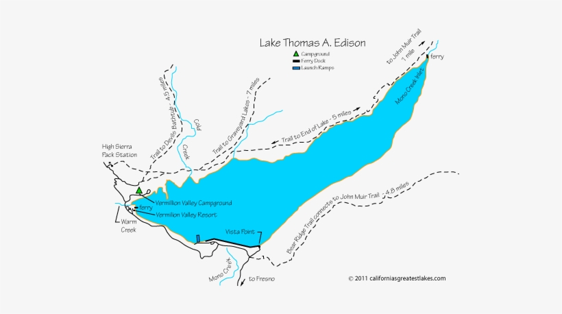 Dfg Fish Plantings - Thomas Edison Lake California - 521x378 PNG ...
