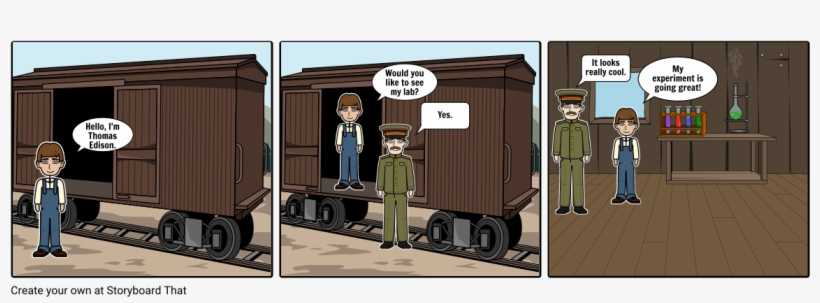 Edison- Experiment Gone Wrong - Cartoon - 1164x385 PNG Download - PNGkit