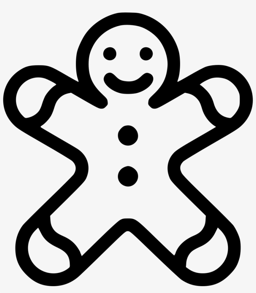 Gingerbread Man Icon Comments - Gingerbread Man Icon Transparent ...