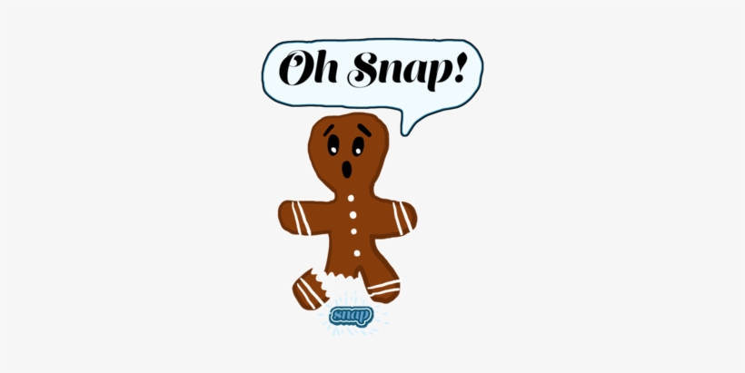 Oh Snap Gingerbread Man - 674x518 PNG Download - PNGkit