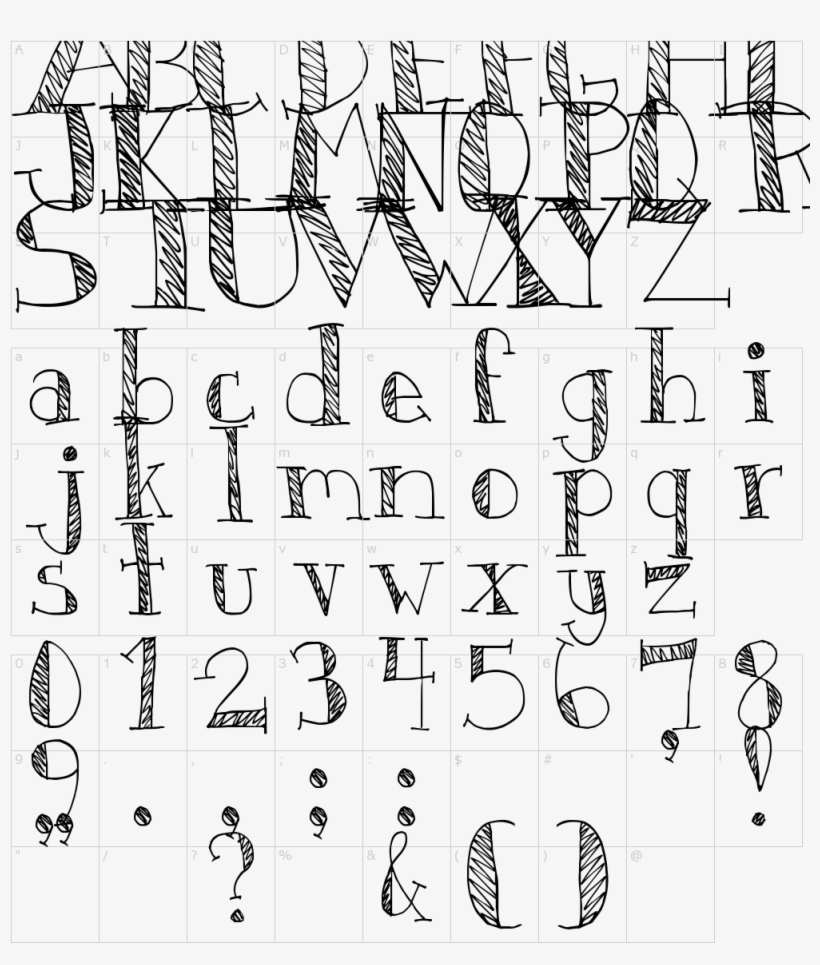 Font Characters - Line Art - 1000x1150 PNG Download - PNGkit