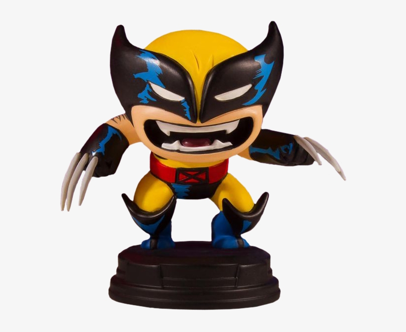 Wolverine Animated 3” Statue - Action Figure - 631x664 PNG Download ...
