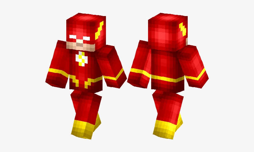 The Flash - Skins De Flash Para Minecraft Pe - 528x418 PNG Download ...