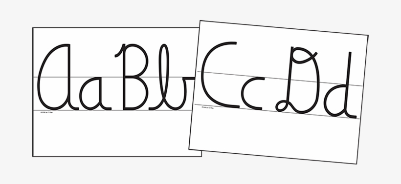 Cursive Wall Cards - Cursive - 700x533 PNG Download - PNGkit