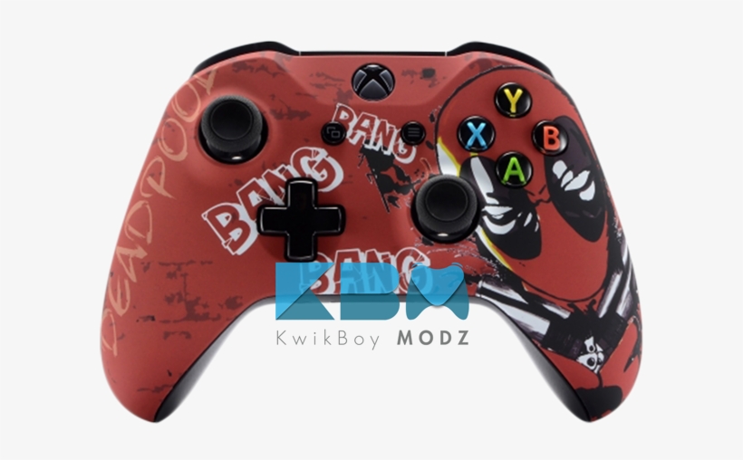 Custom Deadpool Xbox Controller - 600x428 PNG Download - PNGkit