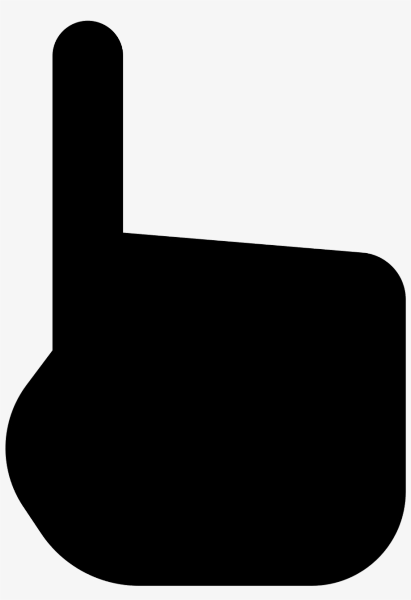 One Finger Icon - Illustration - 1600x1600 PNG Download - PNGkit