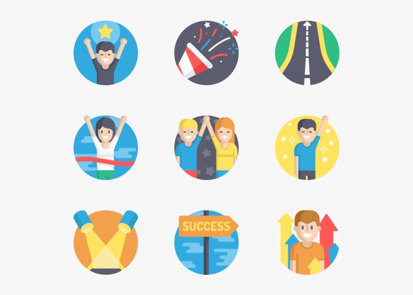 Success 50 Icons - Success Flat Icon - 600x564 PNG Download - PNGkit