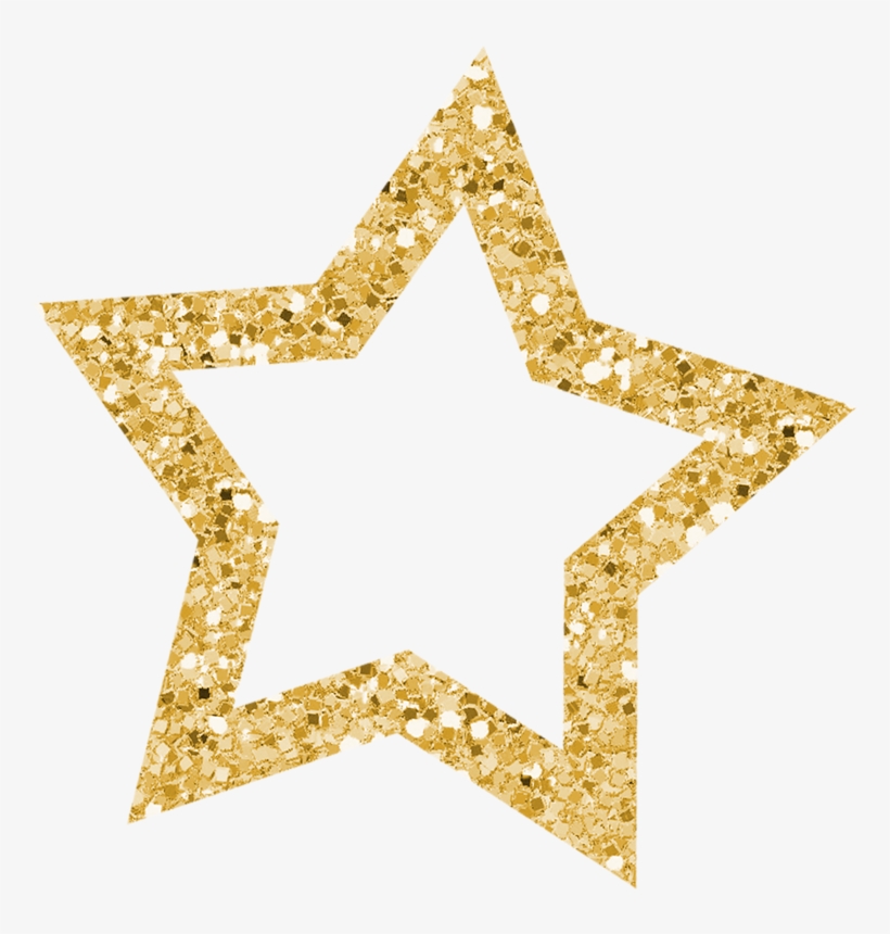 Stᗩrs ‿ ⁀ Glitter Stars, Gold Glitter, Star - Clip Art Gold Glitter ...