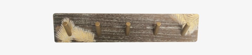 Download Transparent Hook 5 Prong Gold Palm Leaves 50x10cm - Plank - PNGkit