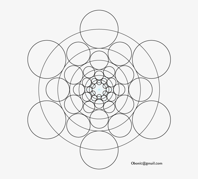 Phi-circles - Sacred Geometry Circles - 616x683 PNG Download - PNGkit