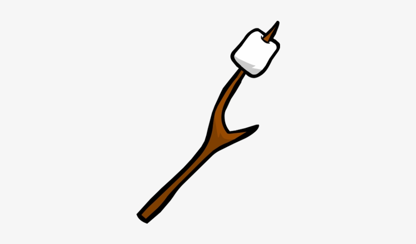 Marshmallow Stick Clipart - Marshmallow On A Stick Clipart - 400x400 ...