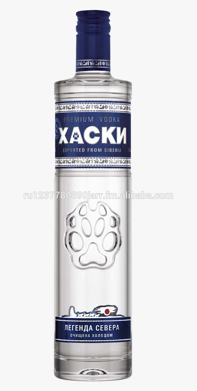 Husky Brand Vodka - Хаски Водка - 870x1643 PNG Download - PNGkit