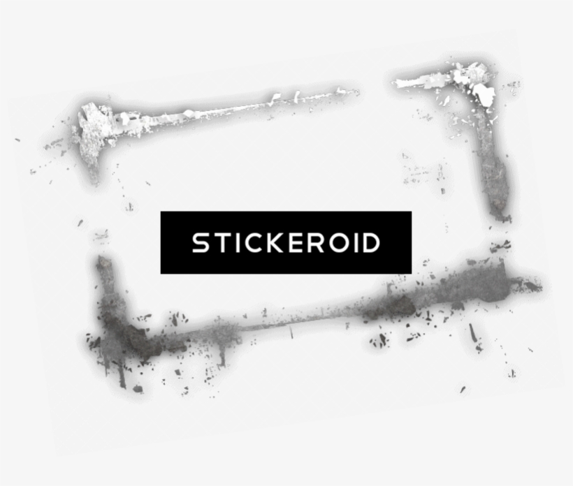 Silver Grey Grunge Frame - Marcos Para Overlays Png - 801x616 PNG ...