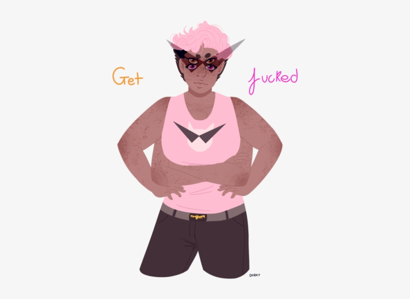 Dirk And Roxy Fusion, Aka “the Rock” - Cartoon - 400x533 PNG Download ...