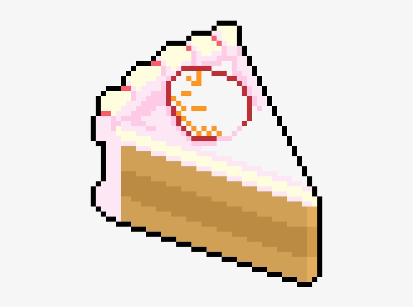 Cheesecake♥ - Transparent 8 Bit Cake - 810x660 PNG Download - PNGkit
