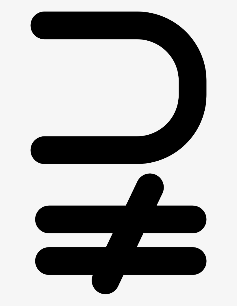 Not Equal Sign Png Download - Icon - 610x981 PNG Download - PNGkit