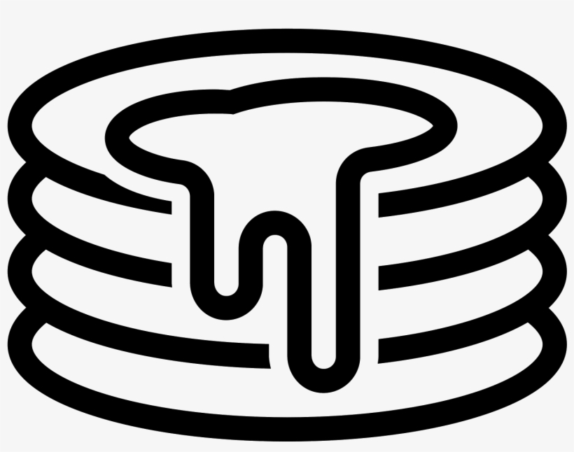 This Looks Like A Stack Of Four Pancakes - Pancake Icon - 1600x1600 PNG ...