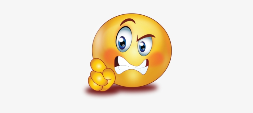 Angry Face With Pointing Finger - Emoji Angry Face - 384x384 PNG ...