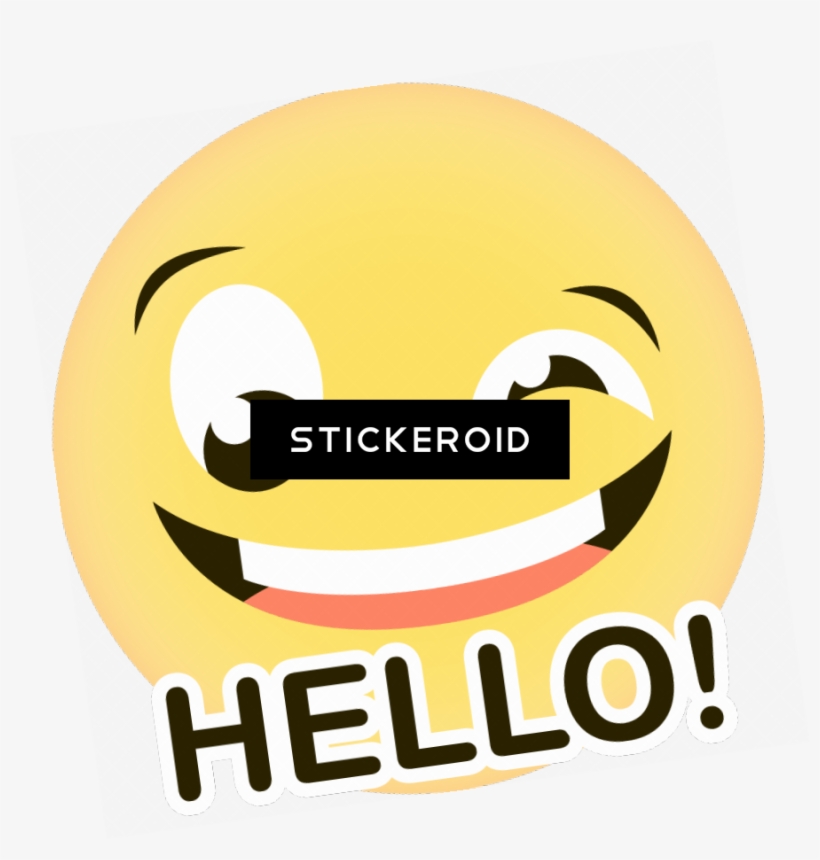 Hello Emoji - Smiley - 902x903 PNG Download - PNGkit