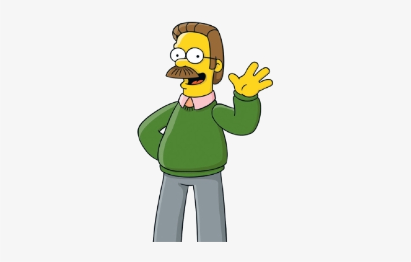 The Simpsons Character Ned Flanders - Inside A Church Ks2 - 340x453 PNG ...