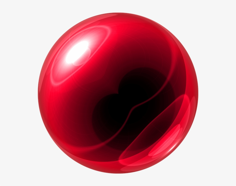 Isolated, Transparent, Circle, Sphere, Shape, Plan, - Red Sphere ...