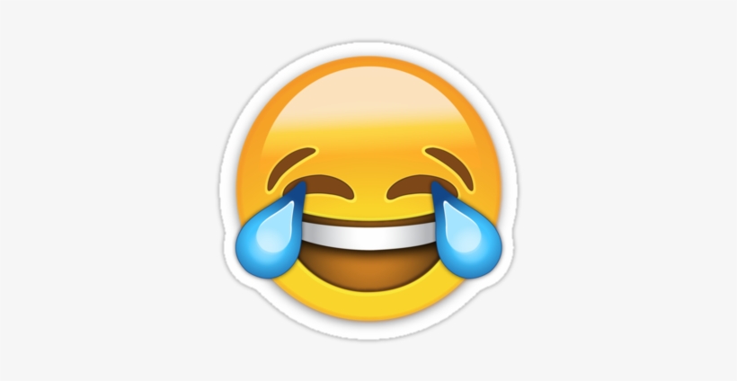 16 Nov - Smiley Pleure De Rire - 375x360 PNG Download - PNGkit