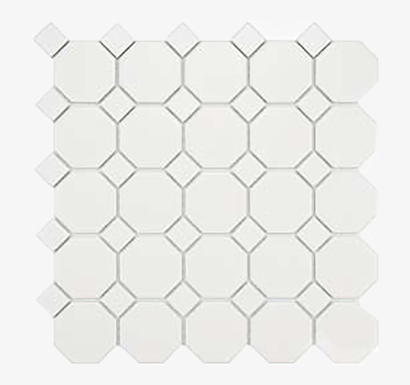 Cc Mosaics Octagon Snow White - Somertile 11.625x11.625-inch Victorian ...