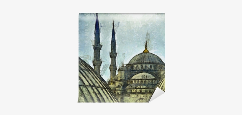 Download Transparent Blue Mosque Wall Mural Pixers We Live - Sultan ...