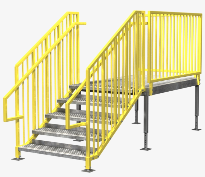 Portable Stairs Left Entry - Handrail - 900x1200 PNG Download - PNGkit