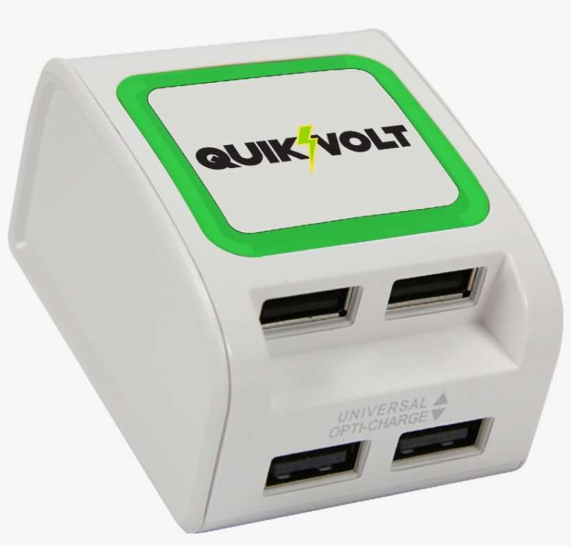 Wp 400x 4 Port Usb Wall Charger - Quikvolt Wp-400x 4-port Usb Wall Charger With Opti-charge ...