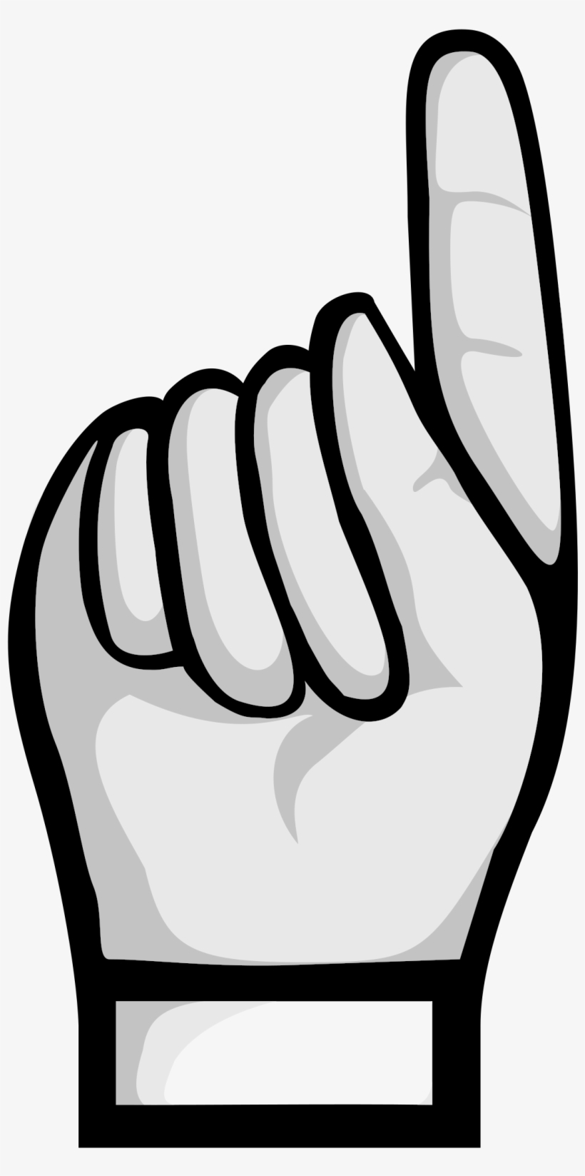 Pointing Up Finger Clipart