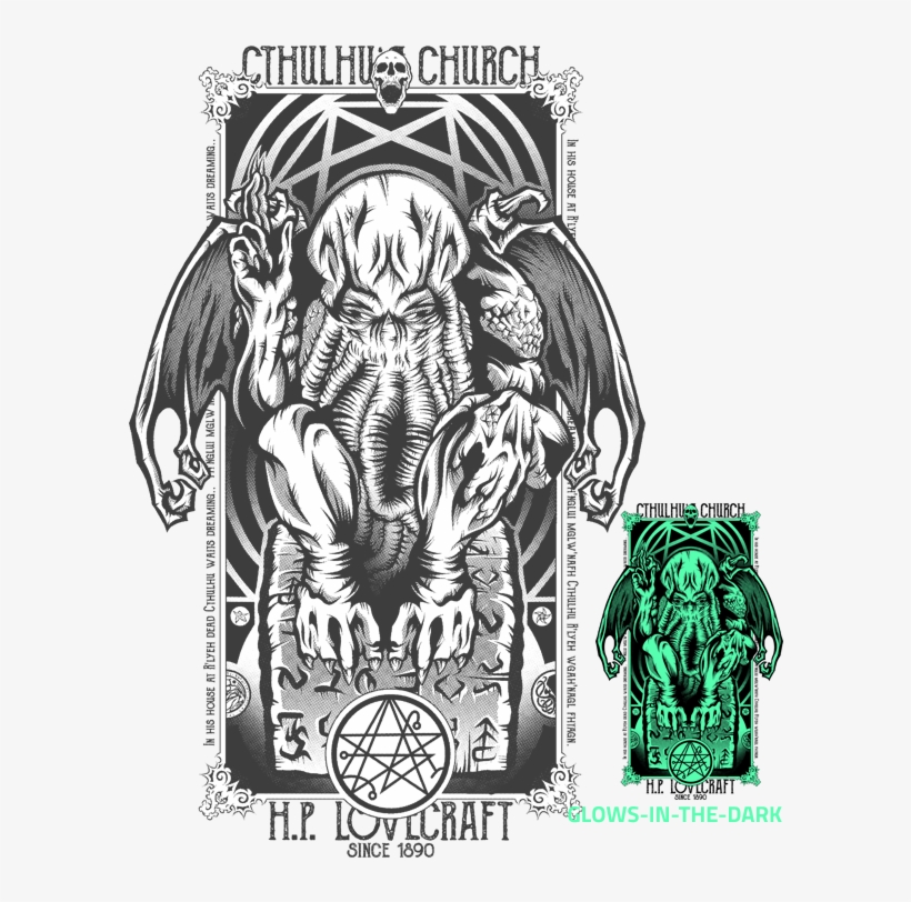 Cthulhu Church By Fearcheck - Necronomicon Gate Pendant - Occult Symbol ...