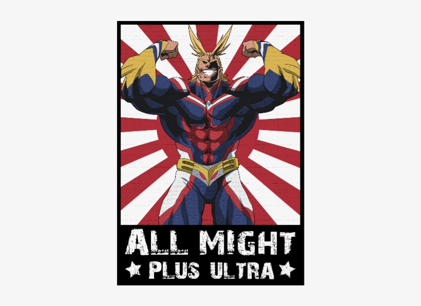 Model Image T Shirt - All Might Plus Ultra - 443x642 PNG Download - PNGkit