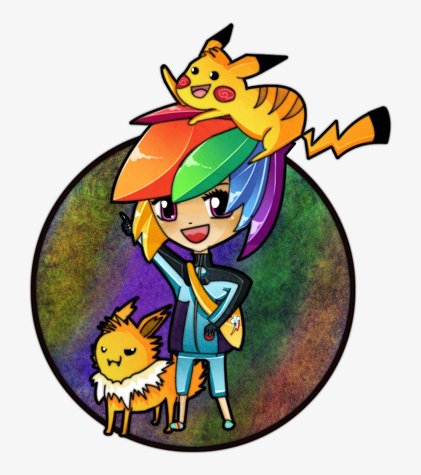 Blaans, Chibi, Humanized, Jolteon, Pikachu, Pokémon, - Rainbow Dash ...