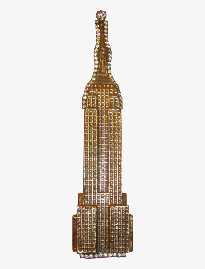 Vintage Marla Buck Huge Empire State Building Brooch - Spire ...