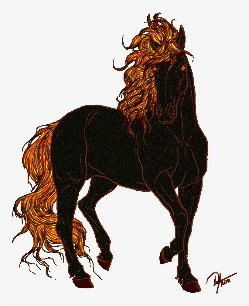 Hahahaha Demon Awesome I Want One Raven - Png Gif Horse - 962x1024 PNG ...