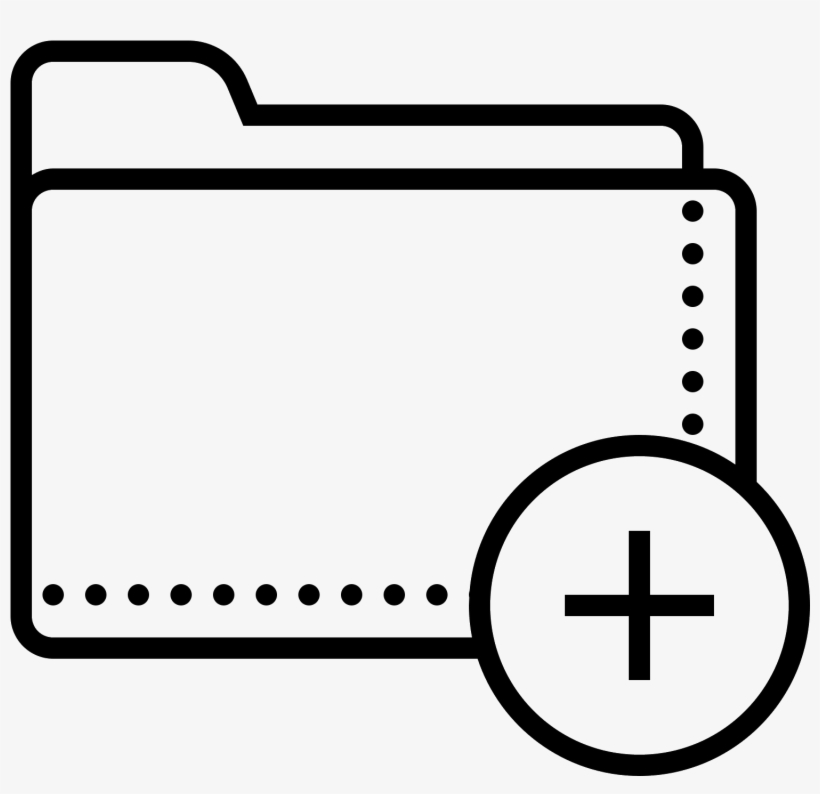 Add Folder Icon - Icon Add - 1600x1600 PNG Download - PNGkit