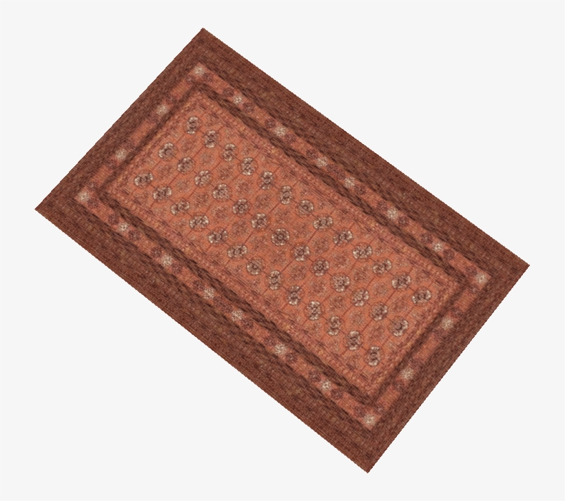 Auto Loomed Orange Rug - Floor - 719x647 PNG Download - PNGkit