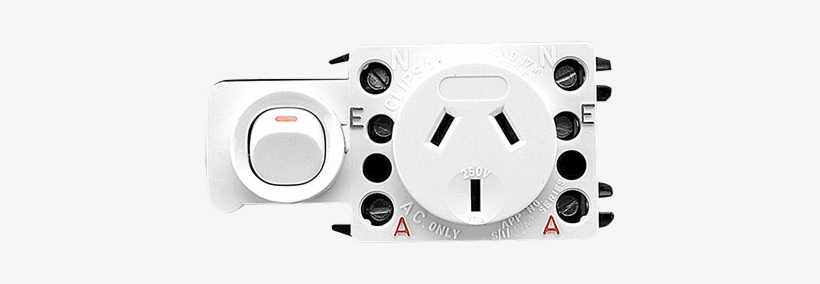 Single Switch Socket Outlet, 250v, 10a, Skirting Duct - Clipsal ...