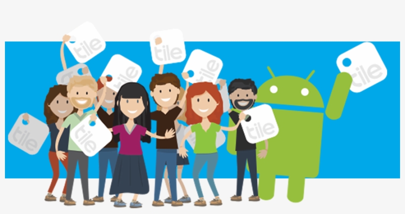 Tile Is Available For Android - Tile - 886x426 PNG Download - PNGkit