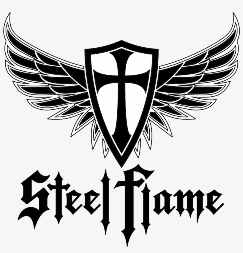 Steel Flame Logo Wings - Steel Flame Logo - 1000x972 PNG Download - PNGkit