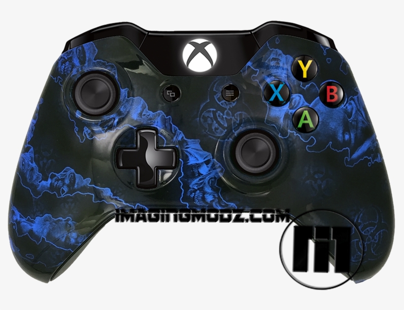 Blue Biohazard Xbox One Controller - Camo Controller Wrap Xbox One ...