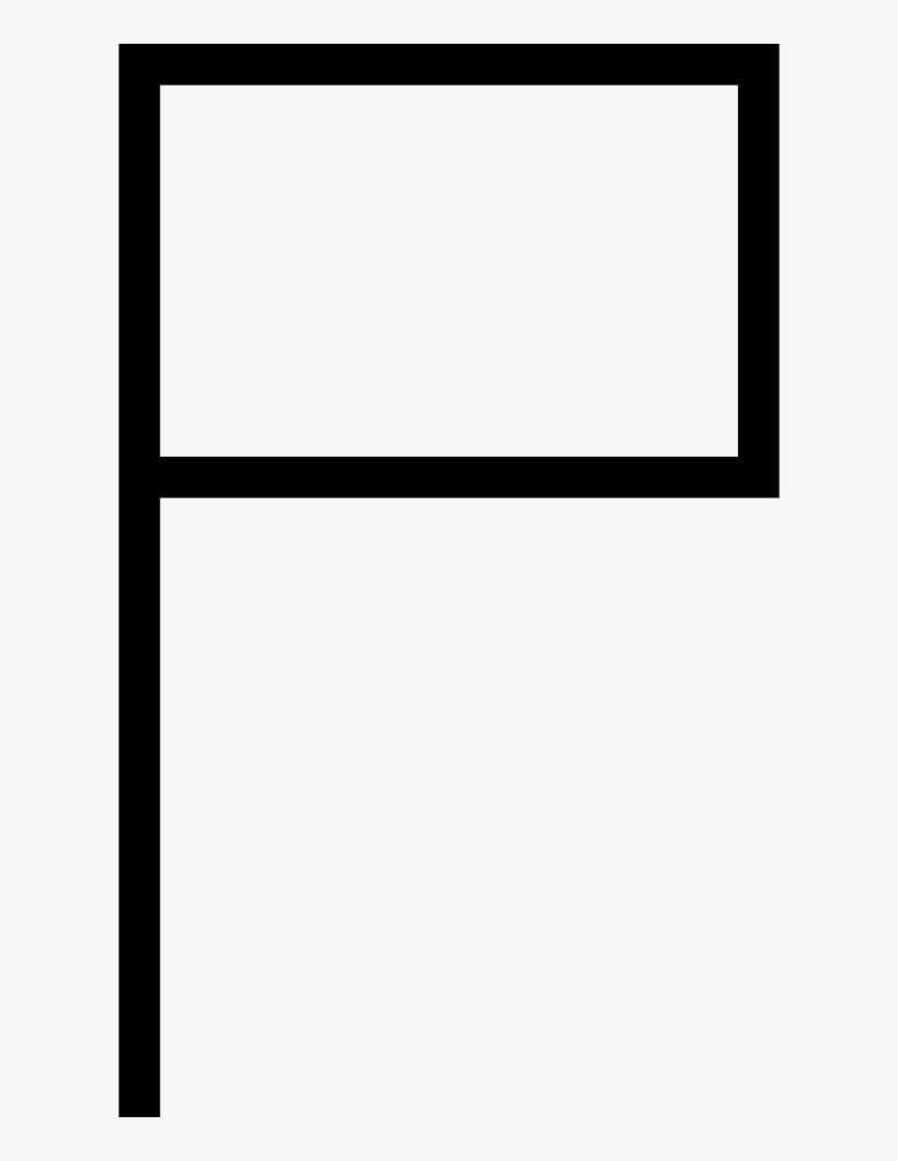Flag Outline Of Rectangular Shape Comments - Rectangle - 604x980 PNG ...