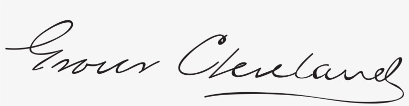 Grover Cleveland Signature - 2000x441 PNG Download - PNGkit
