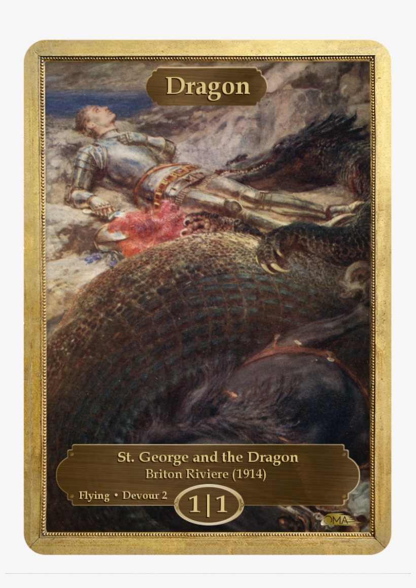 Dragon Token By Briton Riviere - 1 1 Dragon Token - 822x1122 PNG ...