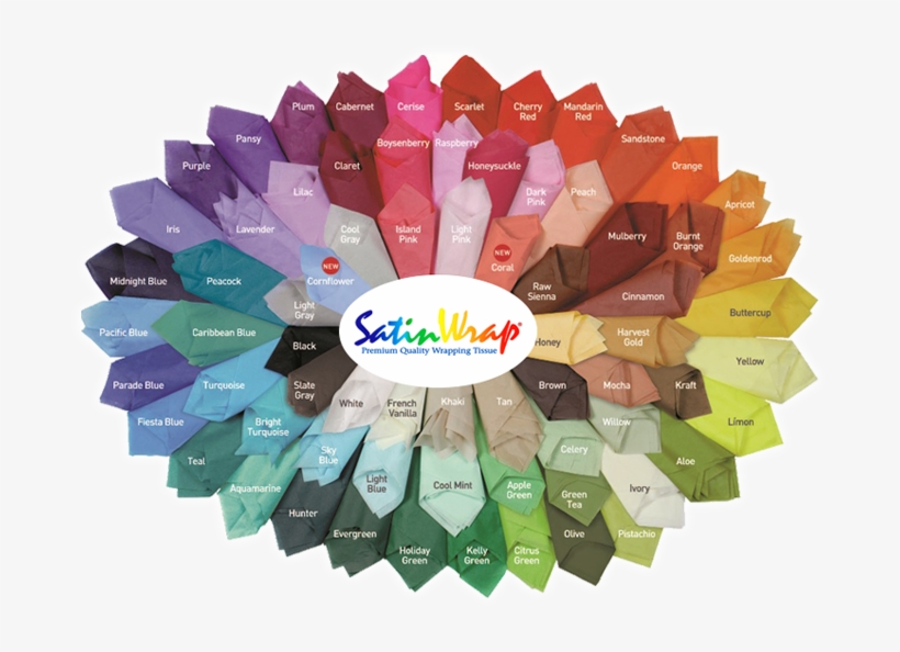 Satin Wrap - Color Options - Satin Wrap Tissue Paper Colors - 691x514 ...